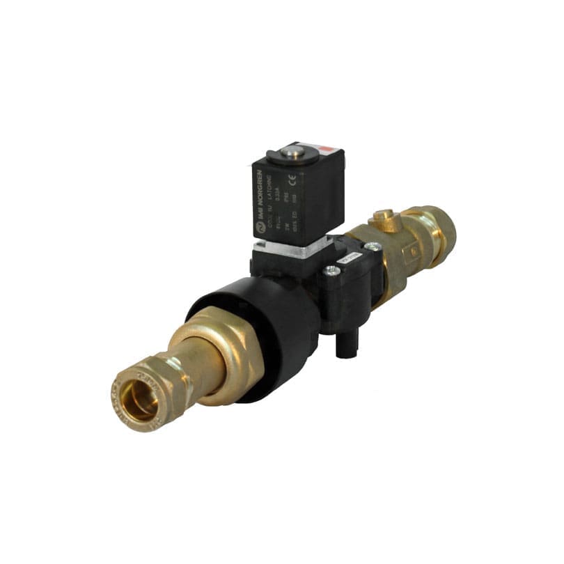 Solenoid Valve 15mm with Pipe Interrupter and Fittings - Cistermiser