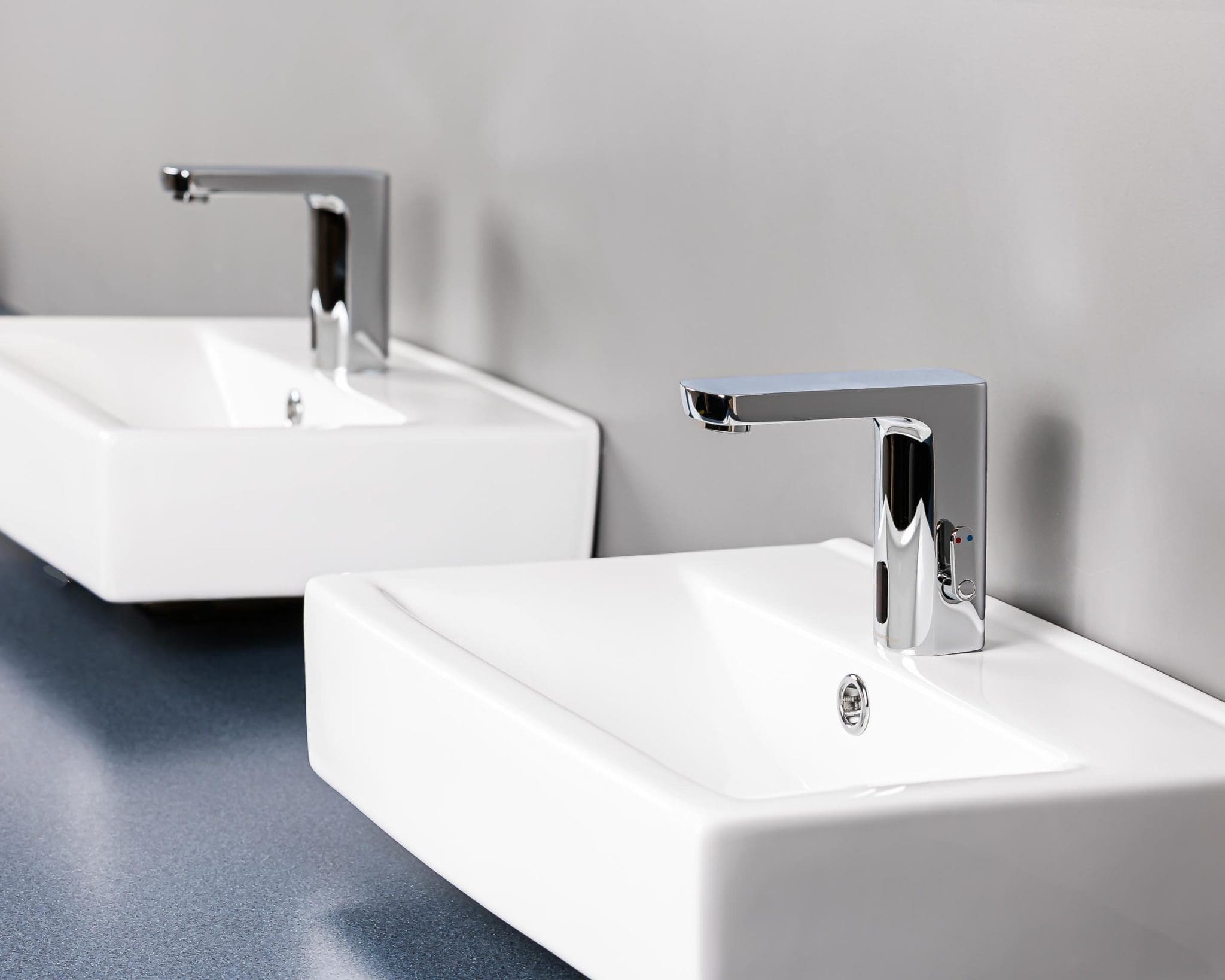 Vecta+ Sensor Mixer Tap No-Touch Hygienic Infrared Tap for Washbasins ...